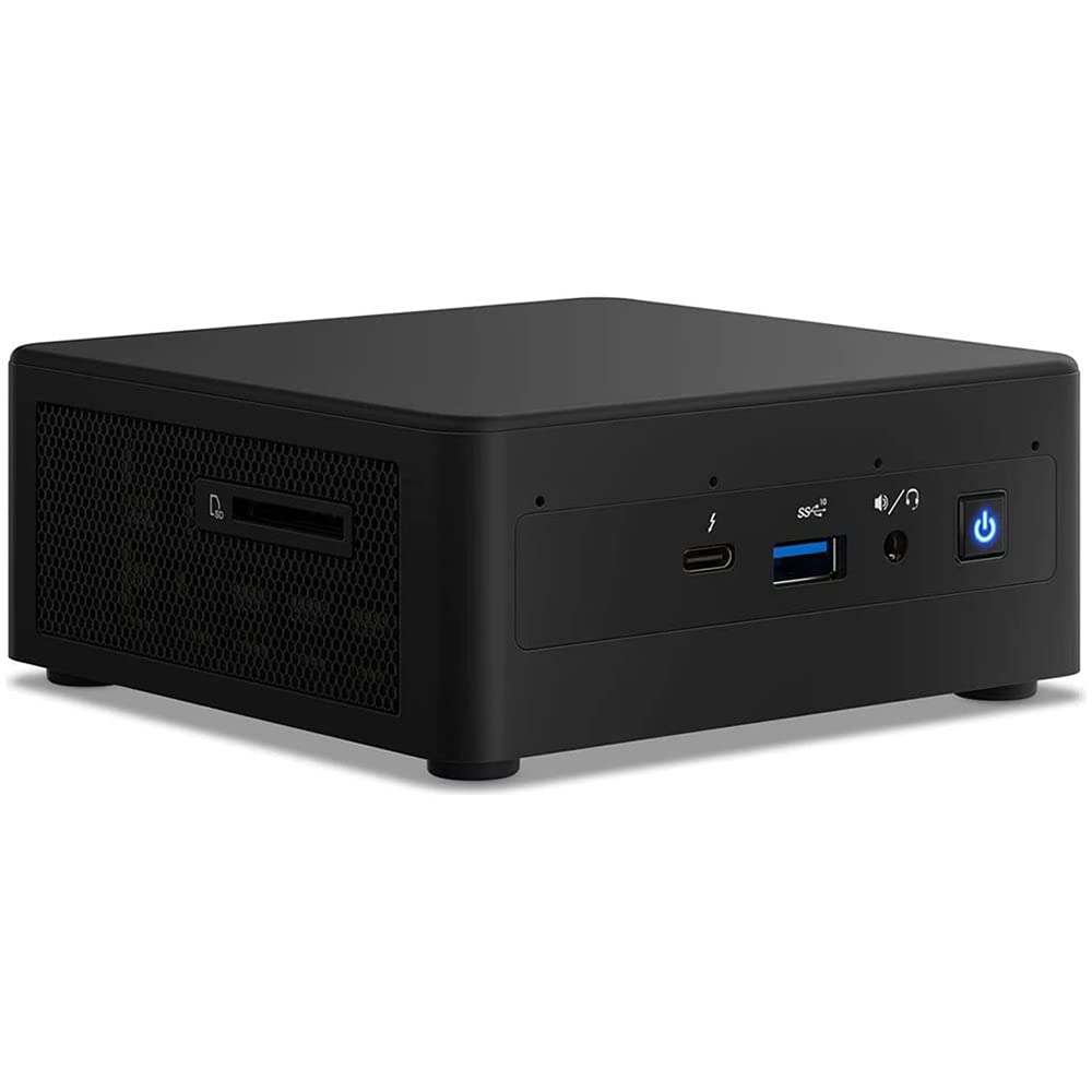 ME2 MichaelElectronics2 Intel NUC11PAHi7 Home, Business Mini Desktop (Intel i7-1165G7 4-Core, 32GB RAM, 512GB SATA SSD, Integrated Graphics, WiFi, Bluetooth, 1xHDMI, SD Card, Win 11 Pro)