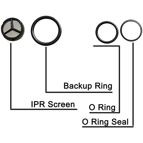 Injector Pressure Regulator Valve Socket Removal Tool and Seal Kit 6.0 IPR Valve Socket with Seal Kit Compatible with 2003-2010 Ford 6.0L Powerstroke Excursion F250 F350 F450 F550 E350 E450