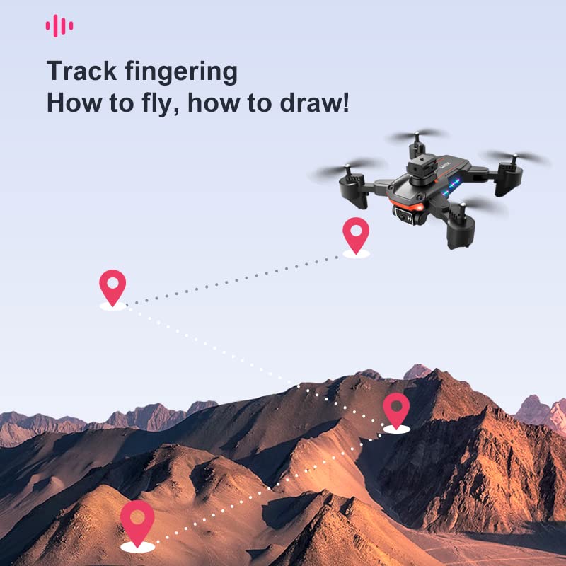 JTBBKing AE86 Drones with camera for adults 1080P Drone with Camera RC Drones for Adult Live Video FPV Optical Flow Positioning Profesional Quadcopter Mini Drone for Kids RC Helicopter Boys Toys (Single Camera & 2 Batteries)