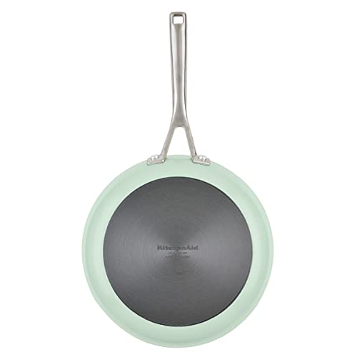 KitchenAid Hard Anodized Ceramic Ceramic Nonstick Cookware Pots and Pans Set, 9 Piece - Pistachio