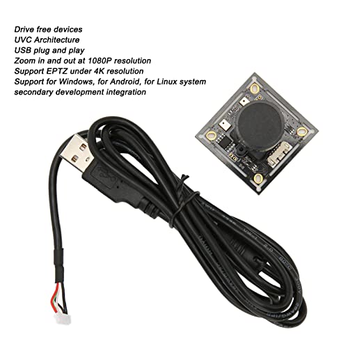 USB Camera Module, Mini Camera Board 8MP Plug and Play Portable PCB for Meeting