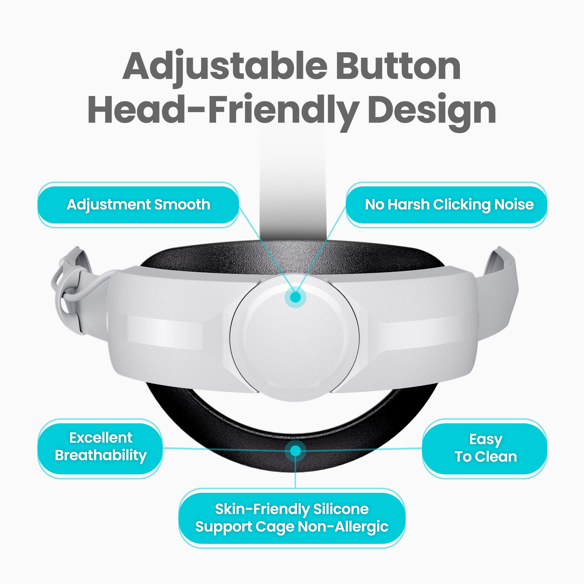 Park Sung Head Strap with 5000mAh Battery, 2X Fast Charging, Extend Playtime & Full Balance Headset Strap,Upgrade Version P3, Compatible with Quest 2