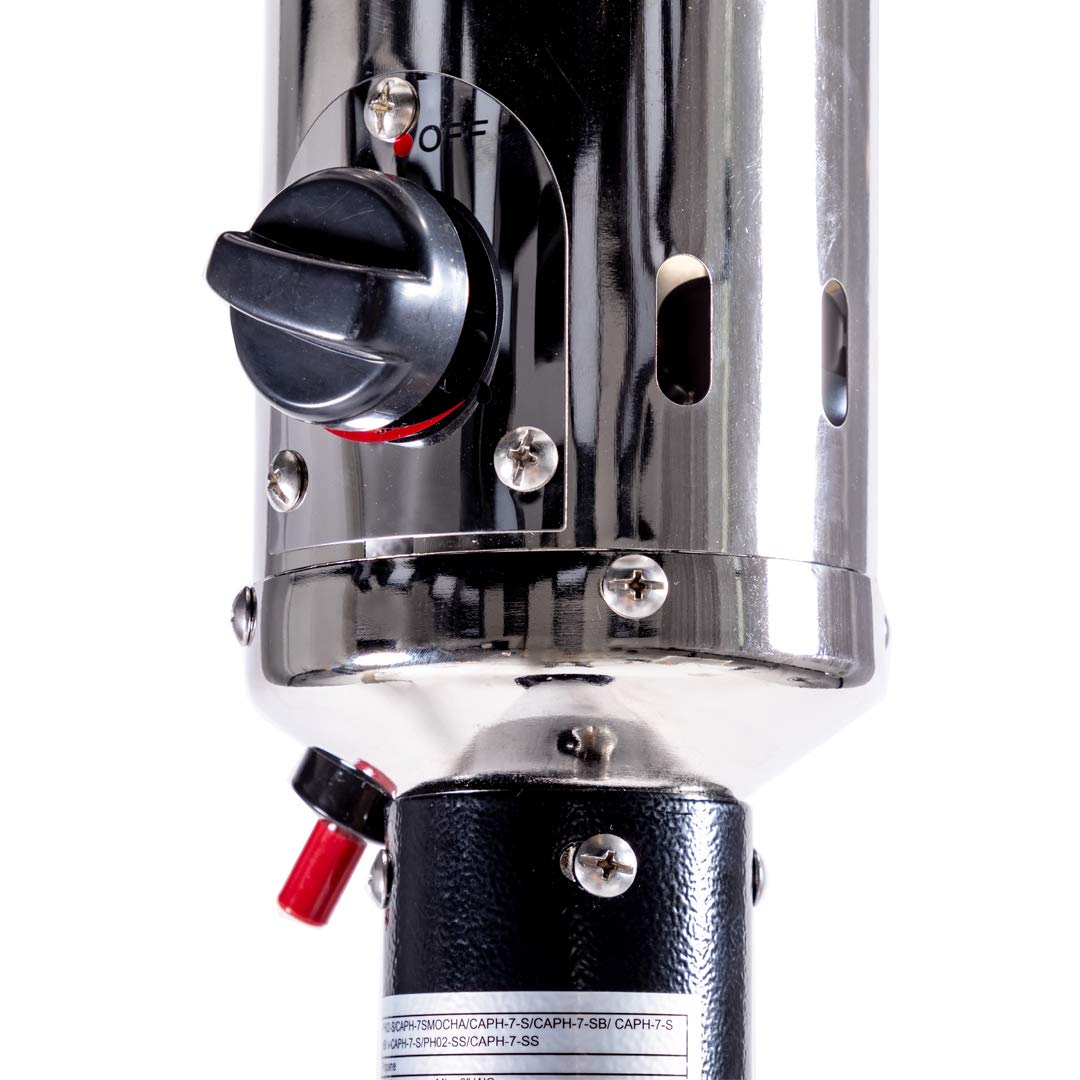 Simple Deluxe 47,000 BTU Outdoor Propane Patio Heater with Wheels, Black