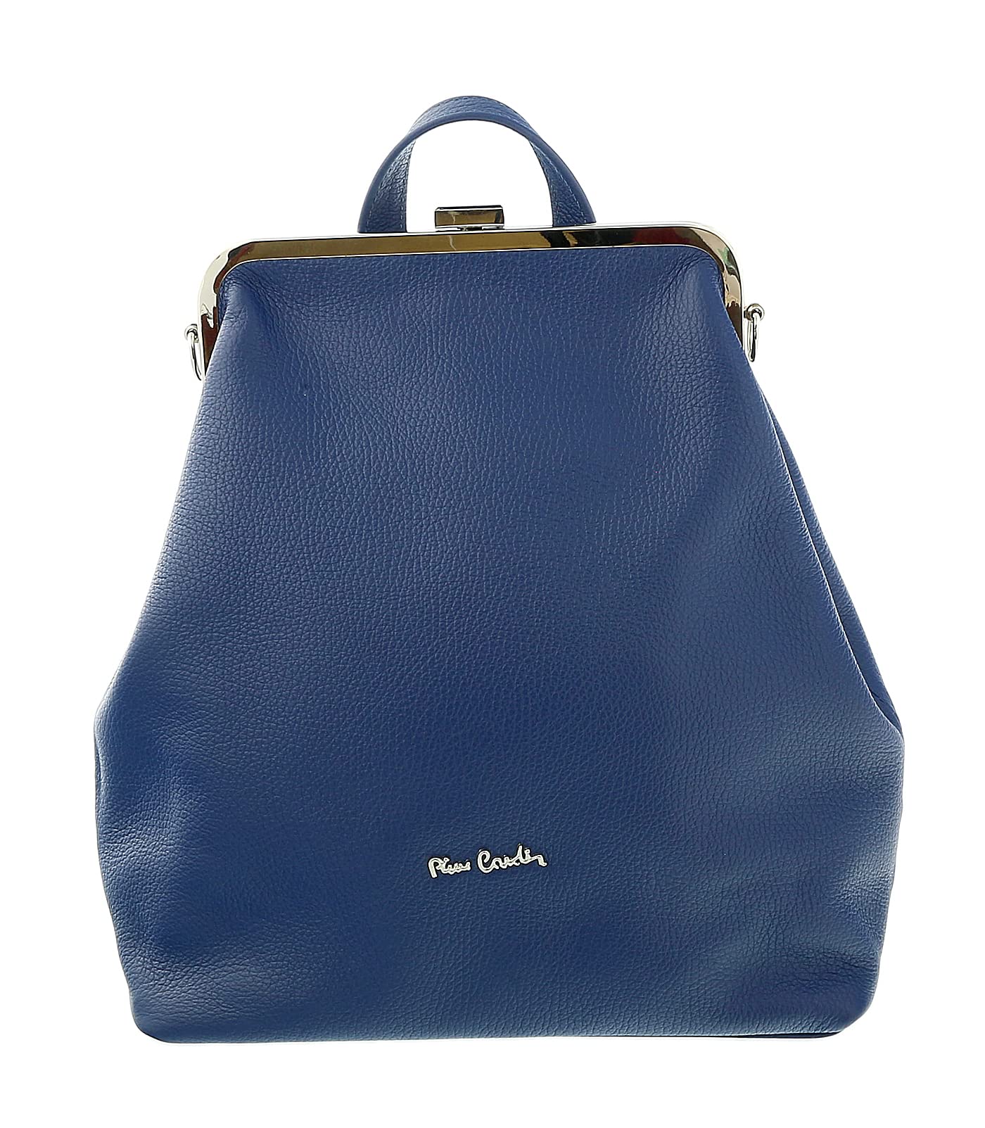 Pierre Cardin Blue Leather Medium Vintage Shoulder Crossbody Bag for womens