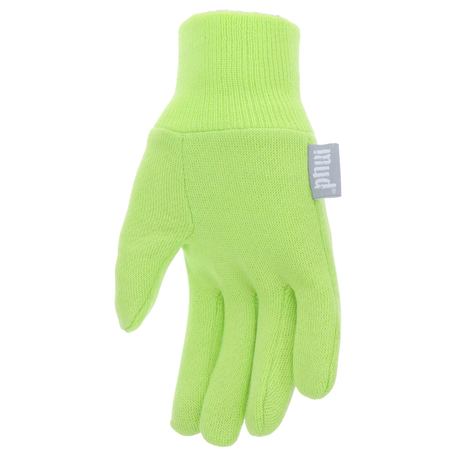 MUD Basic Jersey Cotton Youth Helper Gloves, Extreme Comfort, Elastic Knit Wrist, Hand Protection, Ages 9-12 Yrs., Green (MD60001K-K) (MD60001K-Y)