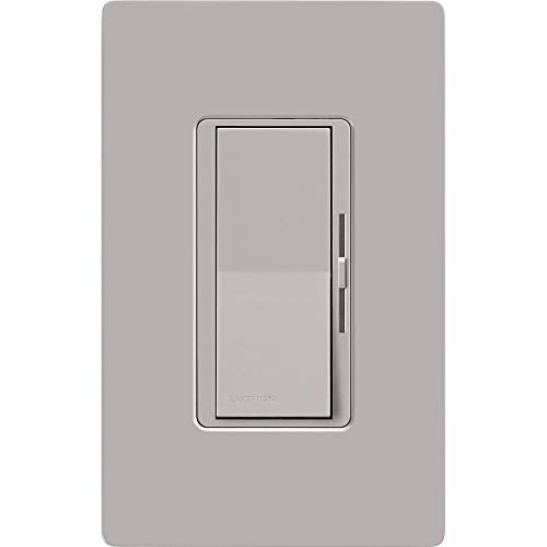 Lutron Diva LED+ Dimmer Switch for Dimmable LED, Halogen and Incandescent Bulbs, 150W/Single-Pole or 3-Way, DVCL-153P-GR, Gray