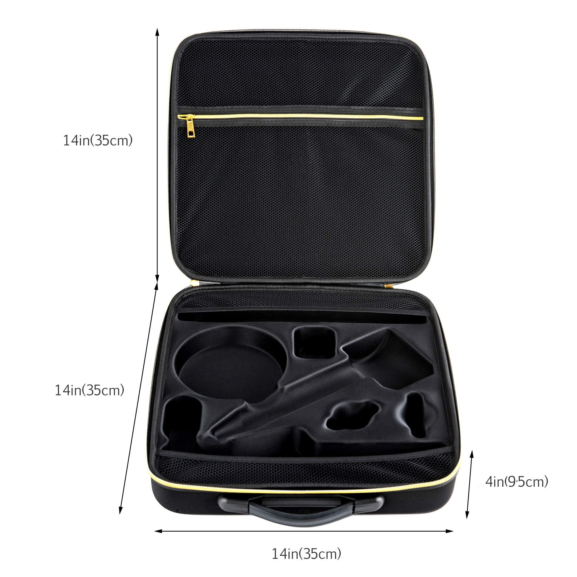 MLMD Lux Hair Dryer Case for Dyson Supersonic Hair Dryer – Stylish, Precise Fit, and Extra Storage Space for Accessories – Lightweight & Compact Carrier CaseBag for Travel –– Elegant Design