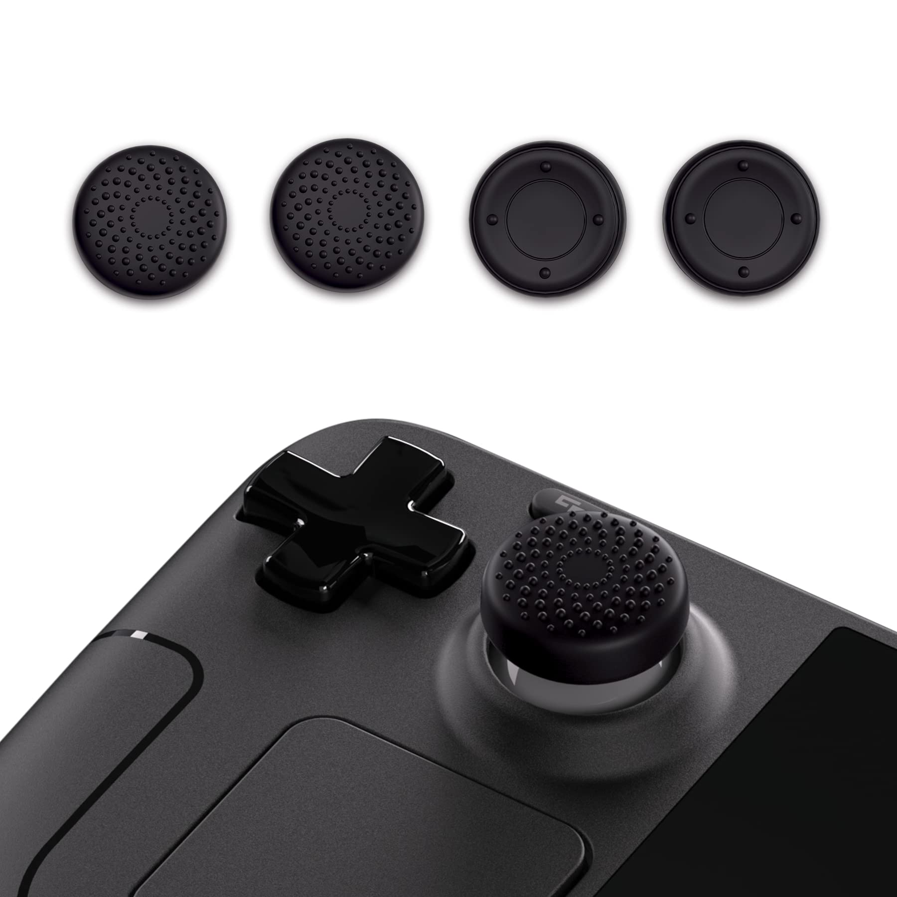 PlayVital Back Button Enhancement Set & Thumb Grips for Steam Deck
