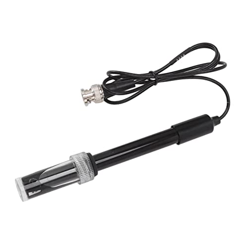 PH Electrode Probe Connector, Accurate Stable Measurement Easy to Use Black BNC Electrode Probe Connector for Aquariums