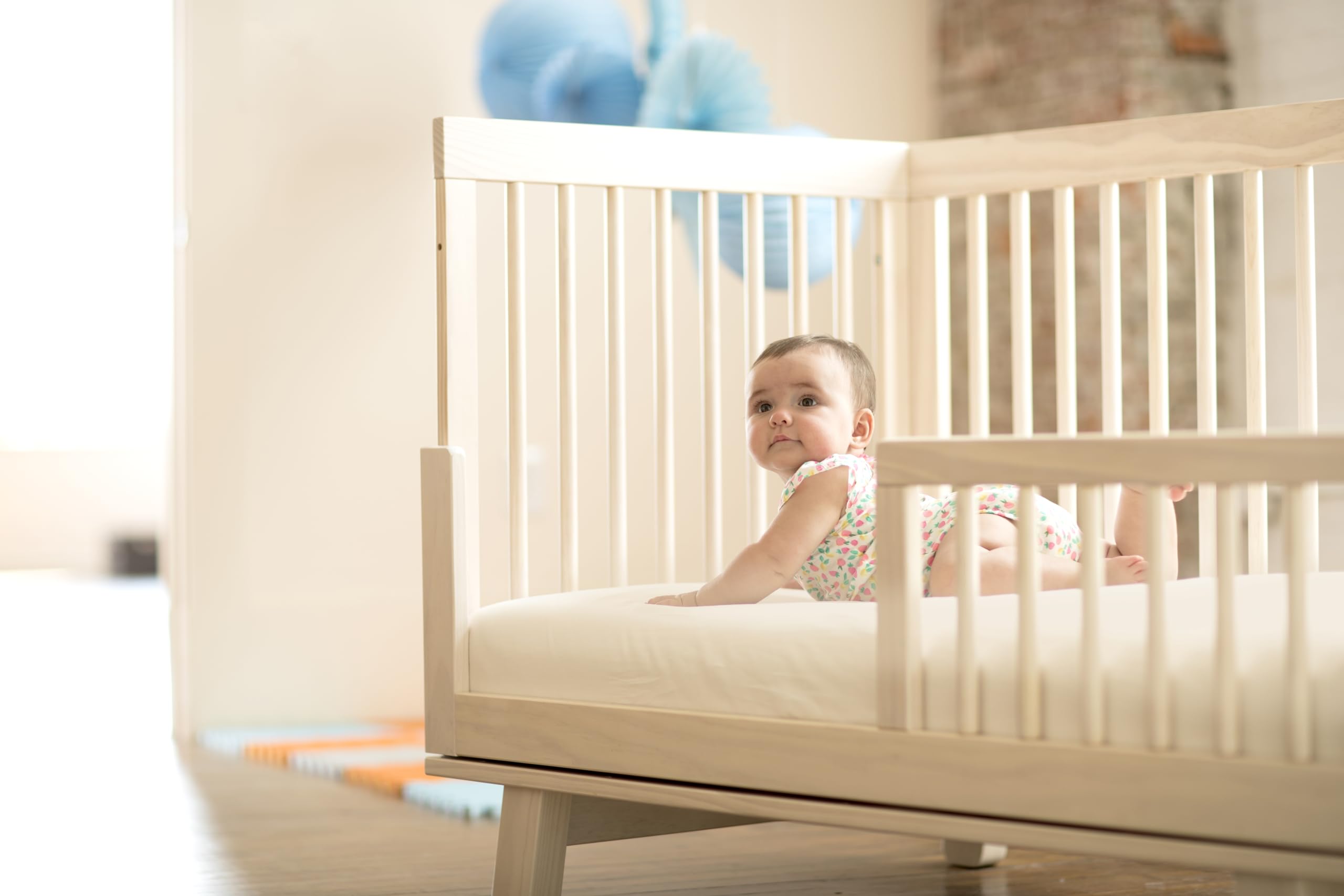 Naturepedic Organic Crib Mattress Sheet - Crib Fitted Sheet for Standard Crib Mattress - Soft and Breathable Cotton Crib Sheet - Ivory - 52"x28"