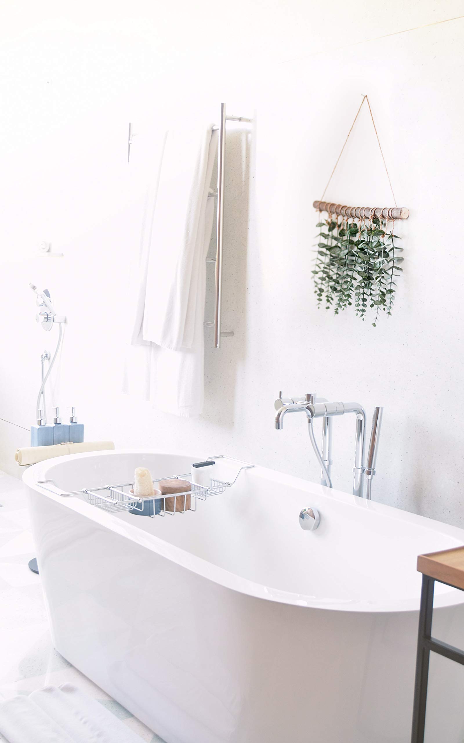 LokoVynes Artificial Eucalyptus Wall Decor - Wall Hanging Eucalyptus Greenery Gives Any Room a Natural, Trendy, Modern Feel - Boho Bedroom Decorations, Bathroom Wall Decor, Kitchen Decorations