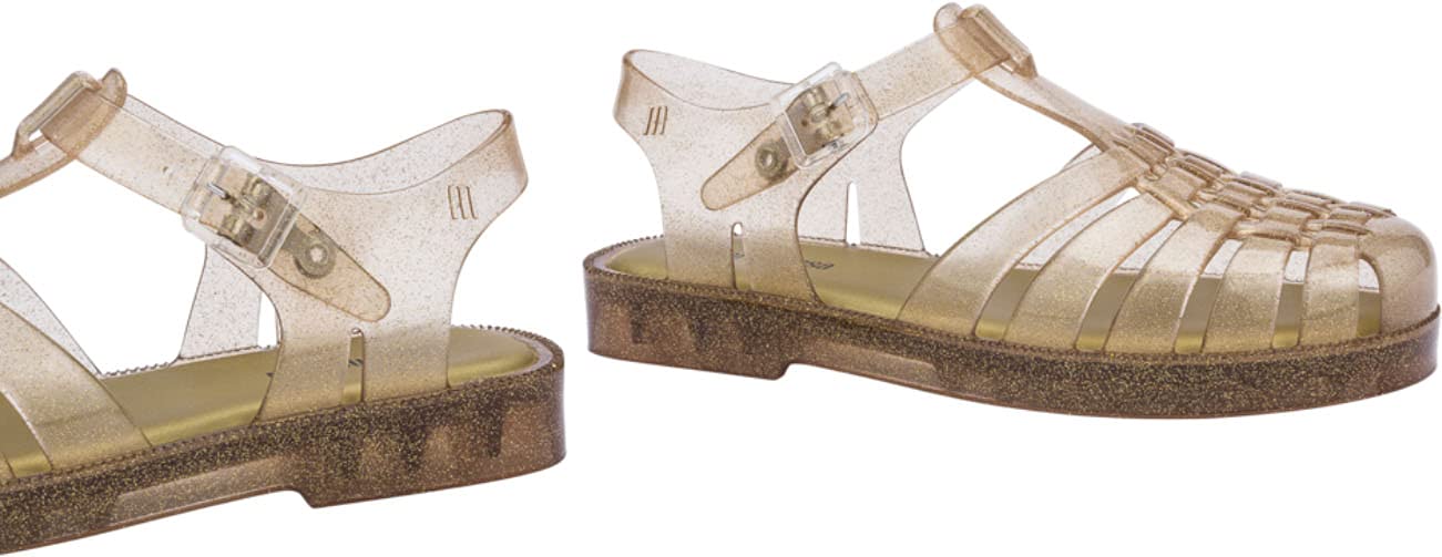 mini melissa Girl's Possession (Little Kid/Big Kid) Beige Glitter 12 Little Kid M