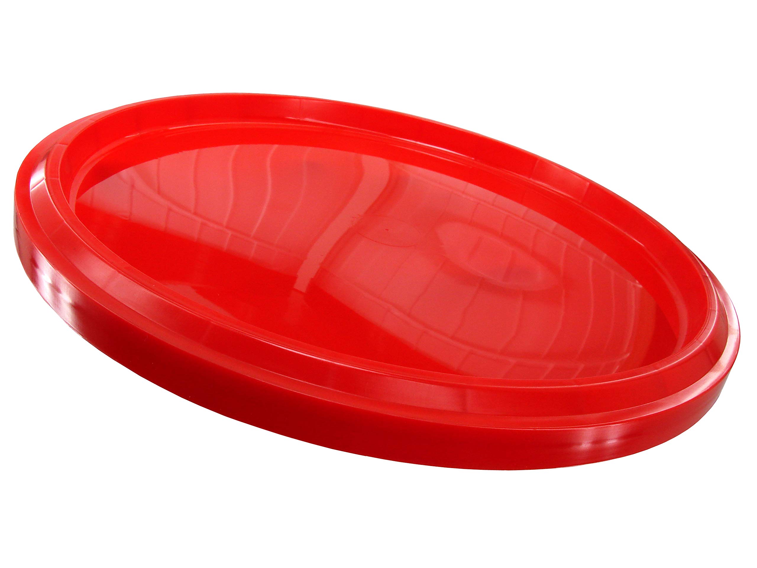 Poly Farm 2.5 Gallon White Ice Cream Tub with Red Lid (6)