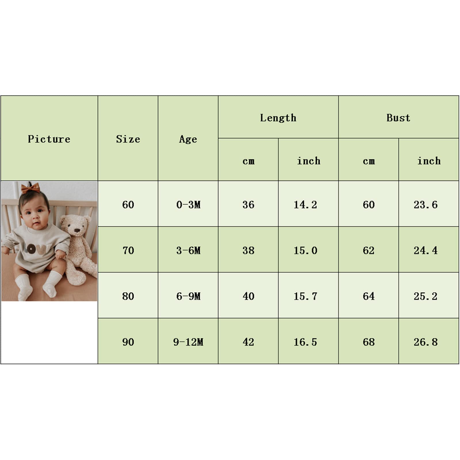 WALLARENEAR Newborn Baby Boy Girl Valentines Day Romper Bubble Long Sleeve LOVE Plush Prints Bodysuit Fall Oversized Outfits (Apricot, 0-3 Months)