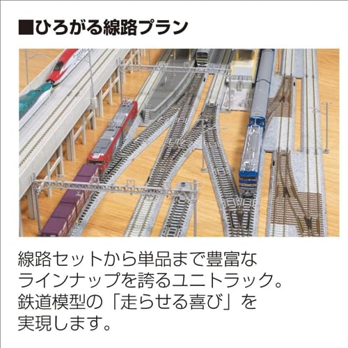 Kato USA Model Train Products Unitrack, 249mm (9 3/4") Radius 45-Degree Curve Track 4-Piece× 2pack (8piece)