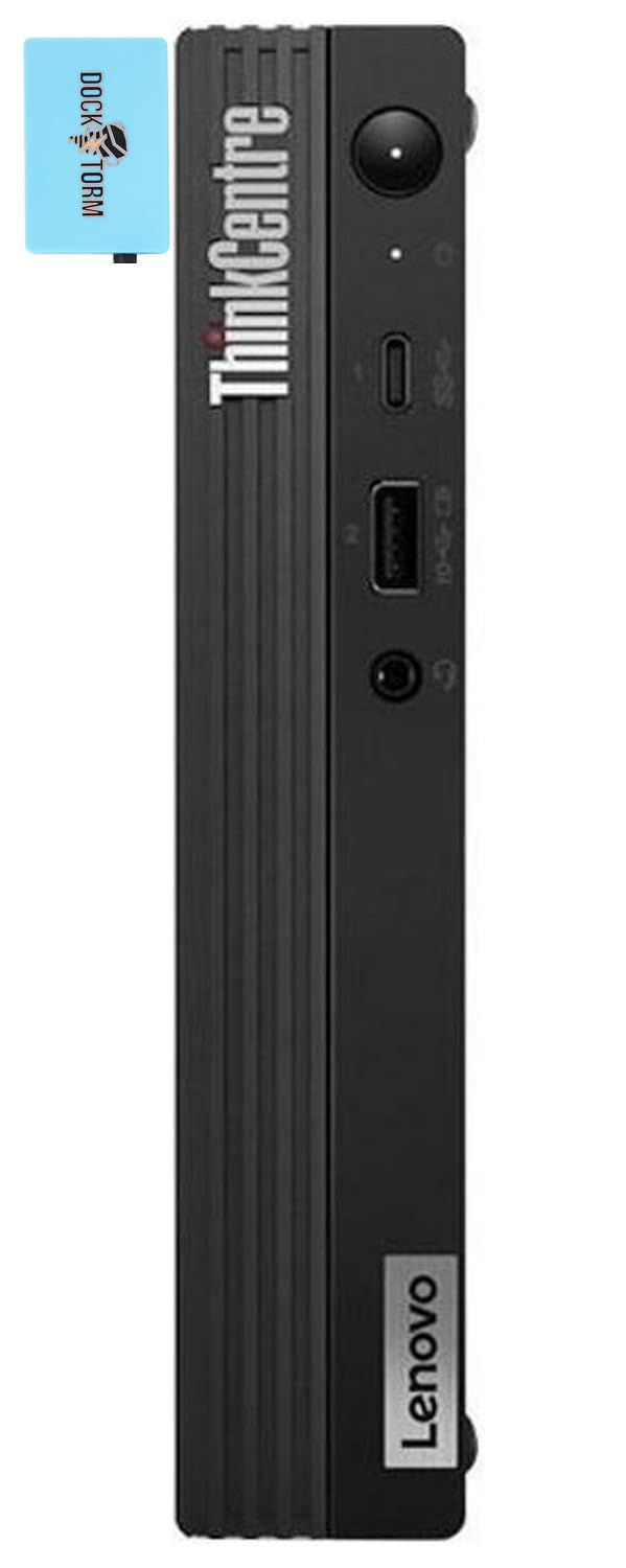 Lenovo ThinkCentre M80q Mini Business Desktop (Intel i5-10500T 6-Core, 8GB RAM, 256GB SSD, Intel UHD 630, WiFi 6, Bluetooth 5.2, RJ-45, 6 USB 3.1, HDMI, Win 10 Pro) w/Dockztorm Dock