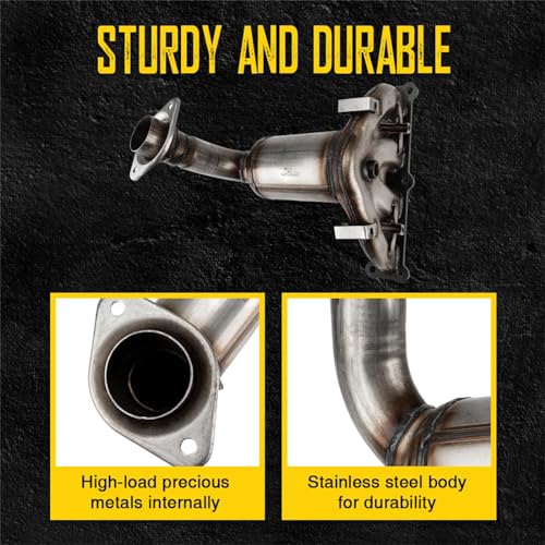 KAX Catalytic Converters, Catalytic Converter for 2.4L 4WD, Caliber 2007-2008, Compass 2007-2017, Patriot 2007-2017 Catalytic Converters 674871, 16618 (EPA Compliant)