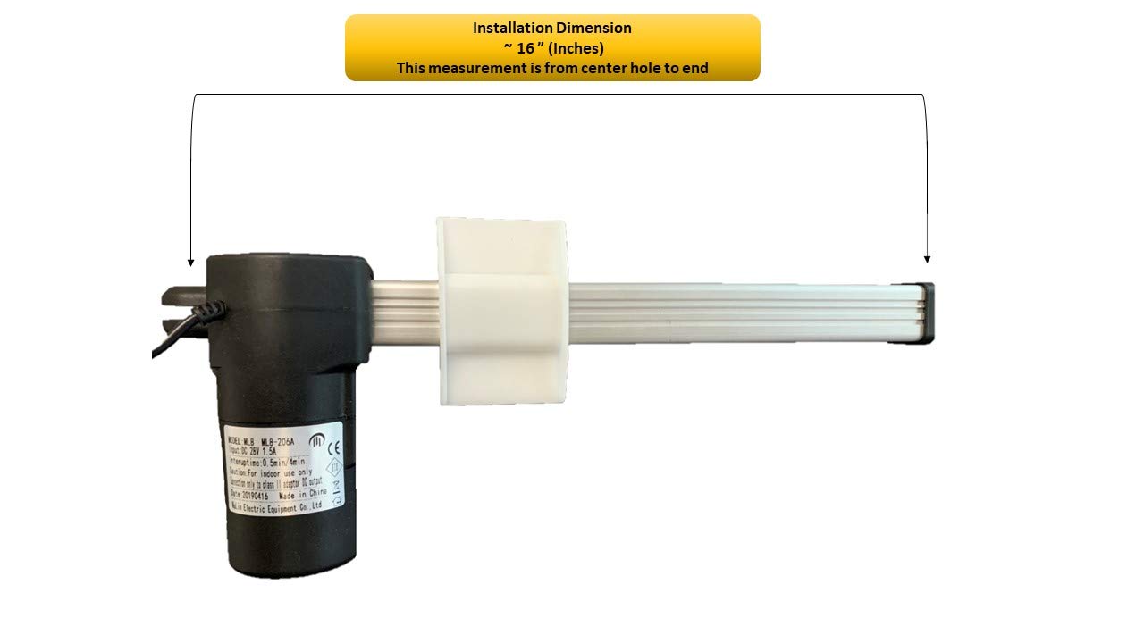 Mulin Power Recliner Motor Replacement with Cord Model ML8-206A Linear Actuator for Sofa Lift Chair Couch Massage Seat Bed
