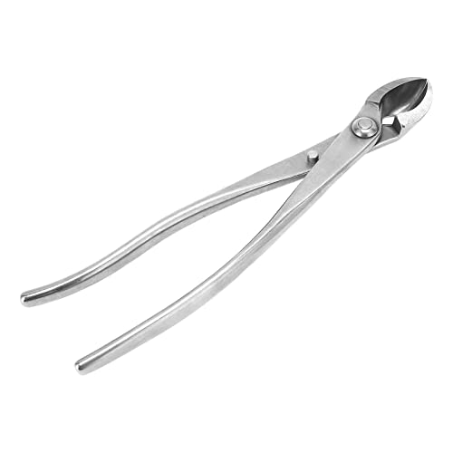 Socobeta Concave Root Cutter, Abrasion Resistant Bonsai Cutters Stainless Steel High Hardness Professional 21cm/8.27in Effective Rustproof for Gardening Tool
