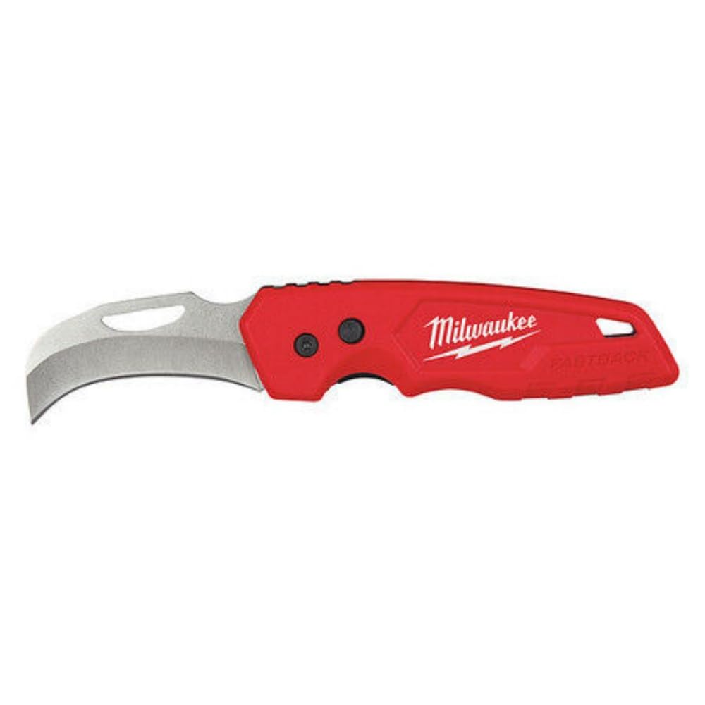 TWQBHSH For Milwaukee Tool 48-22-1525 Fastback Hawkbill Folding Knife, Red