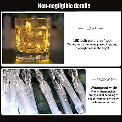 LIUPENGWEI 8Modes Solar Power Fairy String Lights Outdoor Decorative Light Waterproof IP65 with Light for Garden Home Wedding Party Christmas Halloween Decoration Lights String Garden Ghost Light