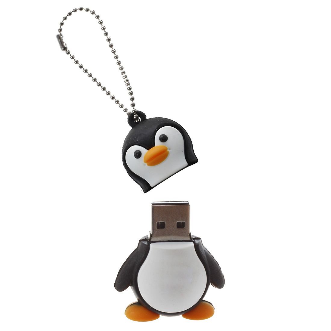 Rheross 32GB Novelty Cute Baby Penguin USB 2.0 Flash Drive Data Memory Stick Device - Black and White