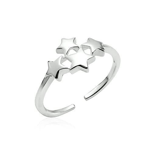 PAVISA - Sterling Silver Star Toe Ring