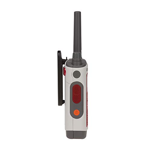 Motorola Solutions, Portable FRS, T482, Talkabout, Two-Way Radios, Red Cross, Emergency Preparedness, Rechargeable, 22 Channel, 35 Mile, White W/Red, 2 Pack