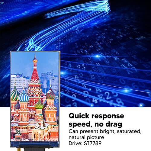 Uxsiya IPS Display, Display Module Natural Images LCD 1.9in Quick Response Low Power Consumption for Electronic