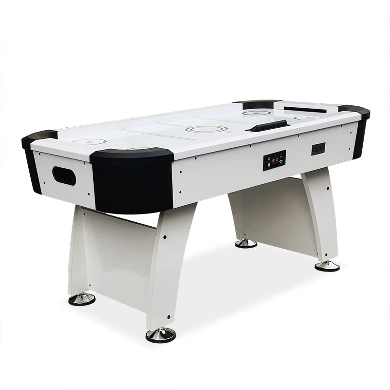 Puck Pegasus 5.5-Foot Air Hockey Table (White) - Compact Size, Durable Build, Ideal for Home Entertainment and All Skill Levels