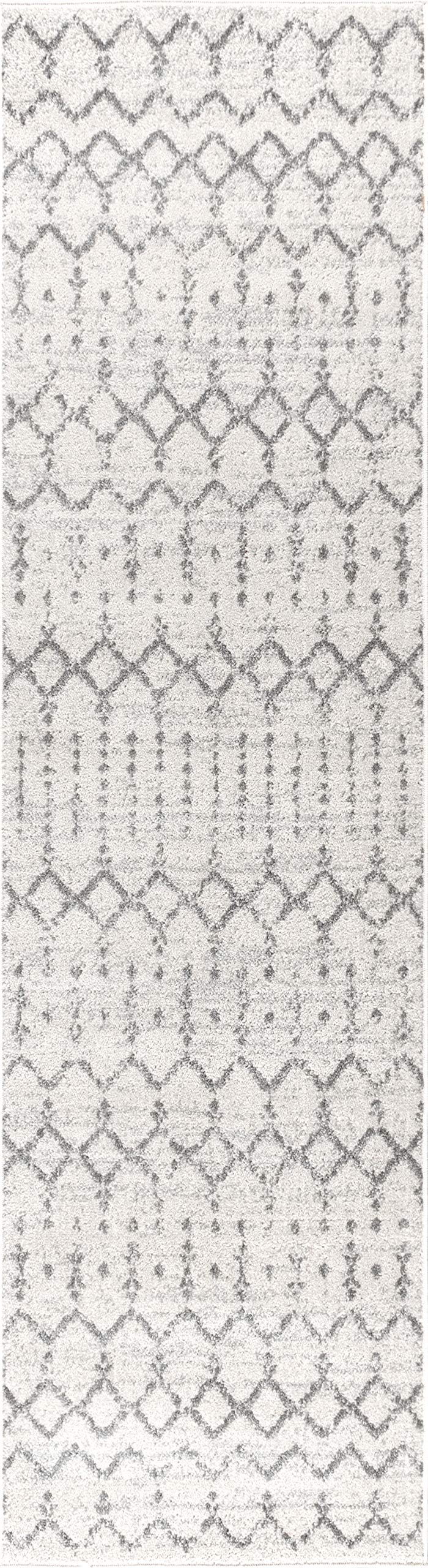 JONATHAN Y Moroccan Boho Vintage Diamond Rugs (8 ft. x 10 ft.) and (2 ft. x 8 ft.)