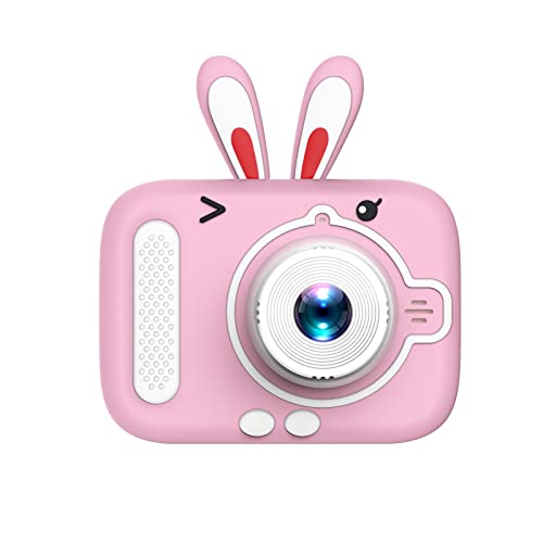 mewmewcat Digital camera1080P Mini Cartoon Digital Camera Digital Video Camera for Dual Lens 2.0 Inch IPS Screen Built-in Battery Cute Photo Frames Interesting Games with N