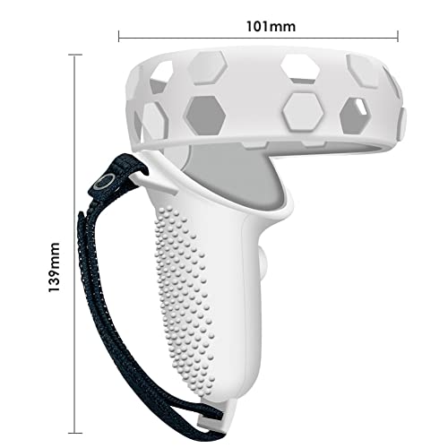 Pockety VR Handle Silicone Protective Cover for Controller Grips Strap for VR Accesories(Black)