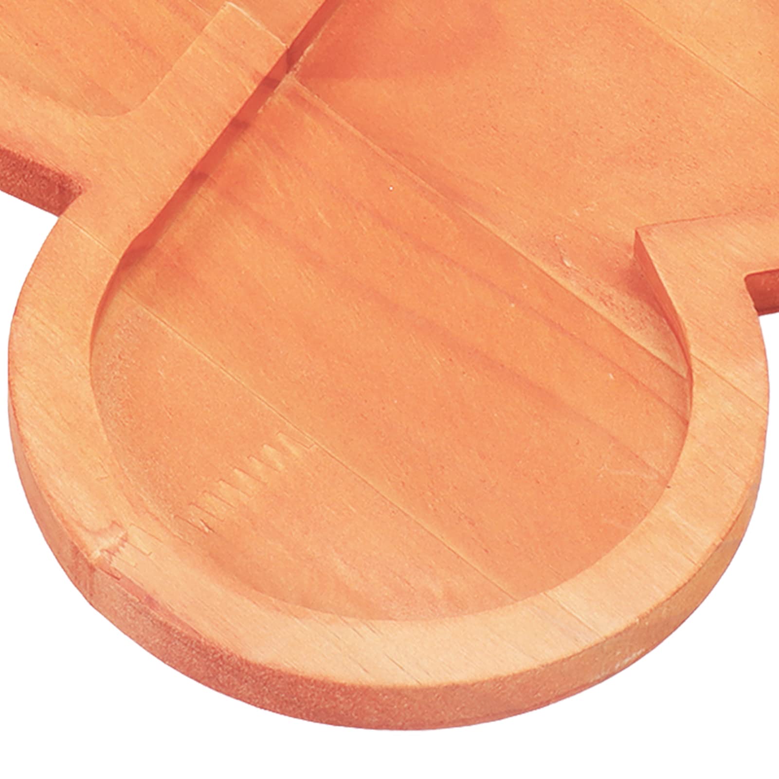 MOUMOUTEN Aperitif Board, Wood Cheese Tray Charcuterie Boards, 3 Large Spaces Cheese Tray Platter, Cutlery Kitchen Wine Meat Platter for Steak Deli Cake Aperitifs(Right)