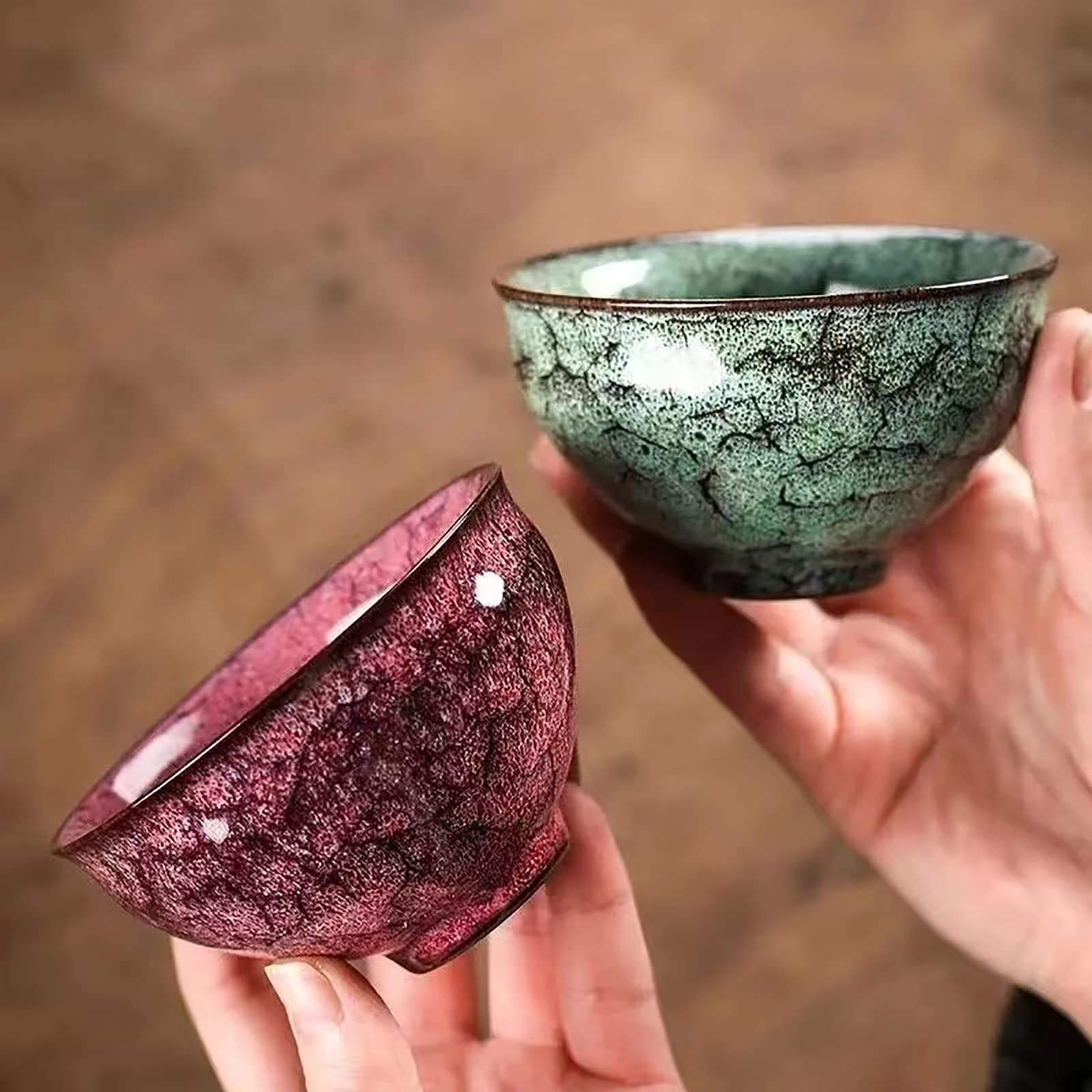Lxuwbd ceramic tea cup, Chinese kung fu tea set, Japanese style tea cup, yerba mate tea set, 5pcs ceramic mate cup set, tea cup