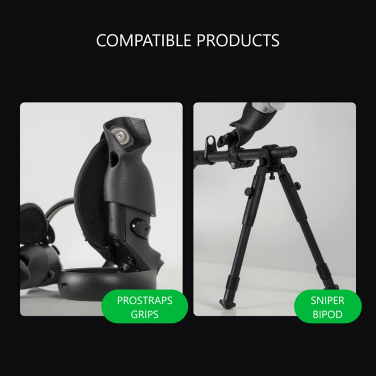 PROTUBEVR ForceTube Haptic VR Gunstock for FPS Games - A preassembled Gunstock Equipped with a haptic Module to Deliver Powerful Feedback and Recoil Each Shot. (HTC Vive/Vive Pro)