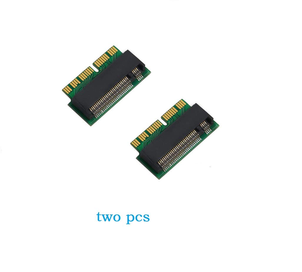 LWS M.2 NVME SSD Convert for MacBook Air Pro Retina Mid 2013 2014 2015 2016 2017, NVME/AHCI SSD Upgraded Kit for A1465 A1466 A1398 A1502.(Two PCS)