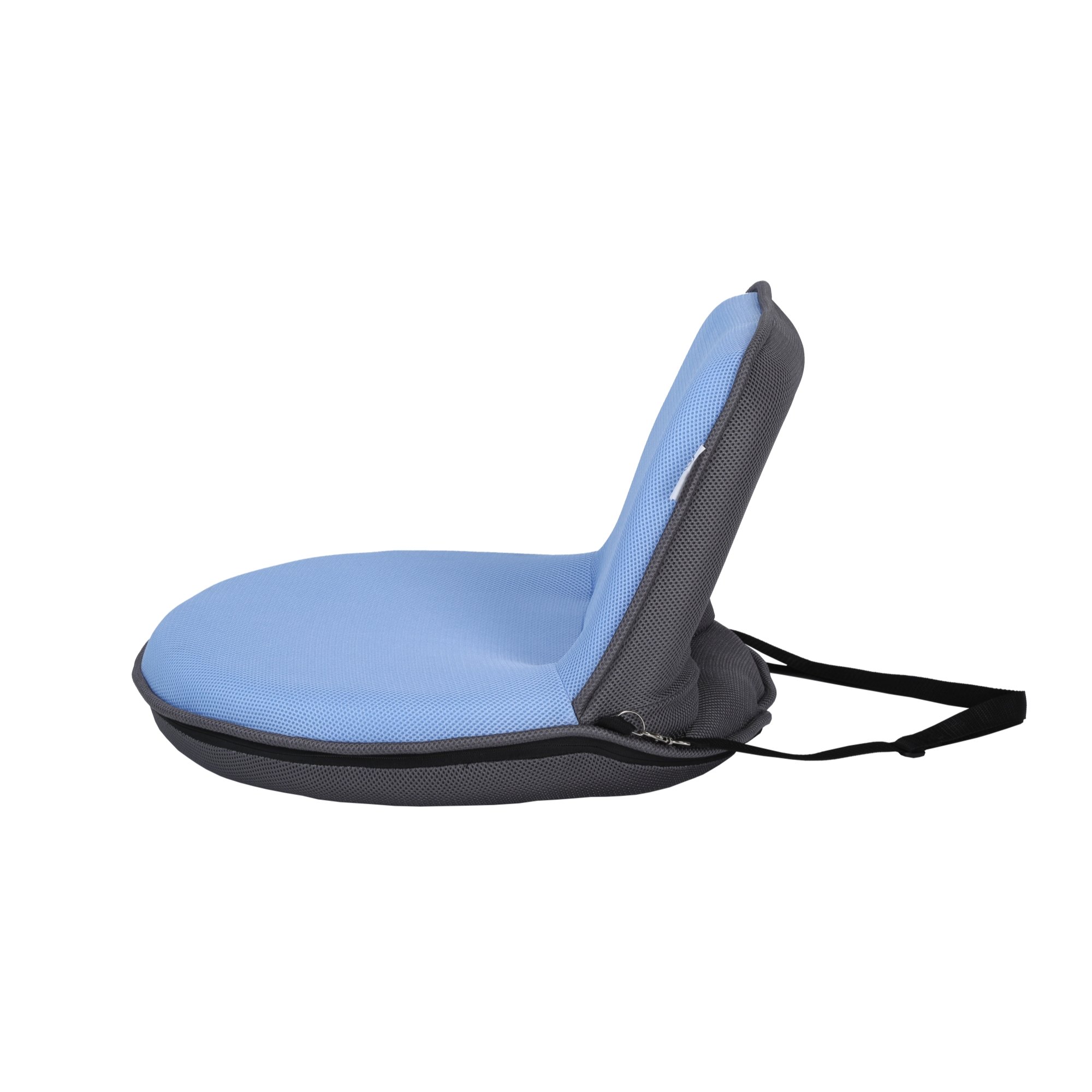 Loungie Quick chair Adjustable 5 Position Foldable Floor Chair for Video Games for Kids & Adults, Convertible Multi-use Durable Mesh, Beige Brown