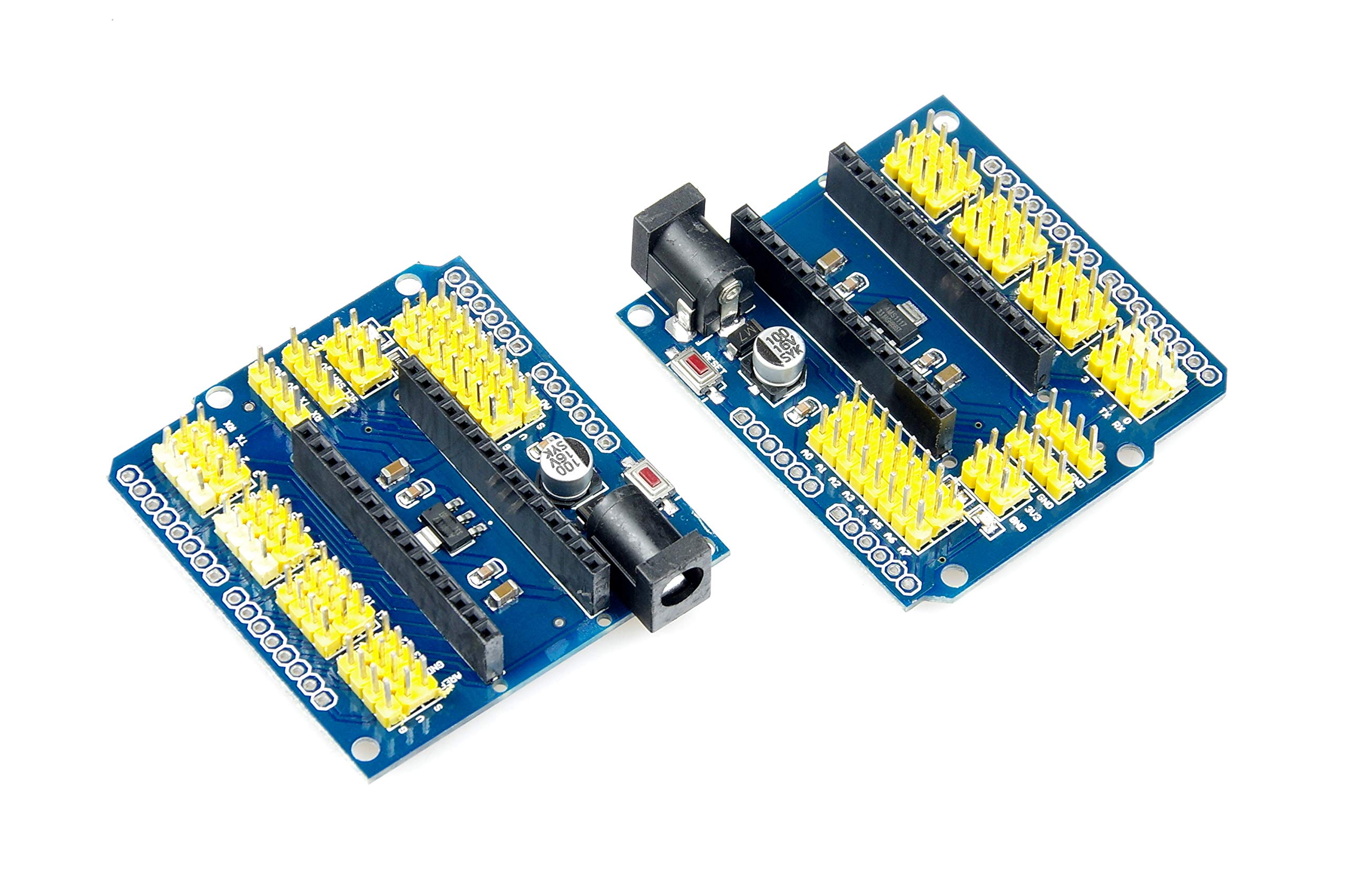 LIVISN 2pcs Nano IO Expansion Sensor Shield Module for Arduino UNO R3 Nano V3.0 Nano Pro Compatible UNO R1 Duemilanove 2009