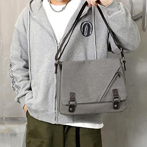 Vintage Canvas Satchel Messenger Bag for Men Women,Canvas Messenger Bag crossbody Shoulder Bag Chest Bag Travel Carry Bag