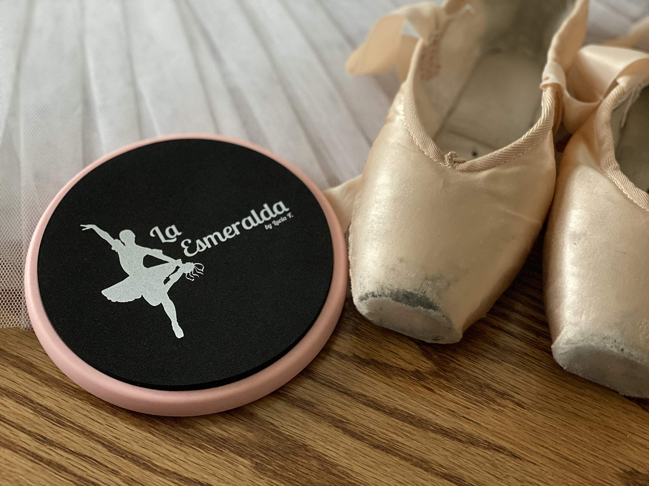 La Esmeralda Ballet Turning Board for Dancers, ice Skaters, Gymnasts etc Helps Improve Turns, Balance, Spotting, Stability and Much More. Made with Thick EVA Foam.