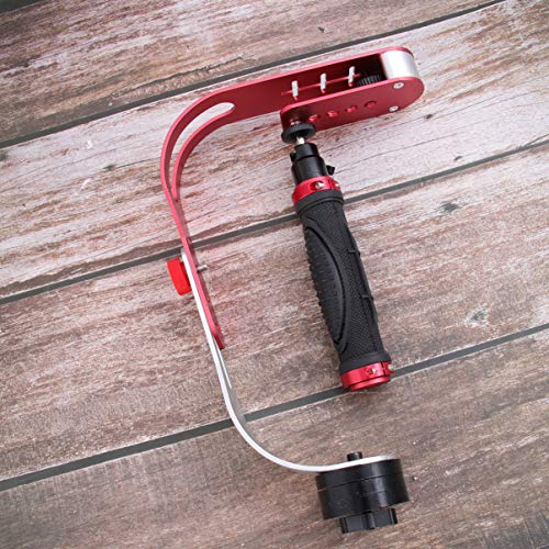 Lurrose Camera Stabilizer Handheld Action Camera Holder Low Position Shooting Detachable Phone Holder for Vlog DV Video Photography Filmmaker