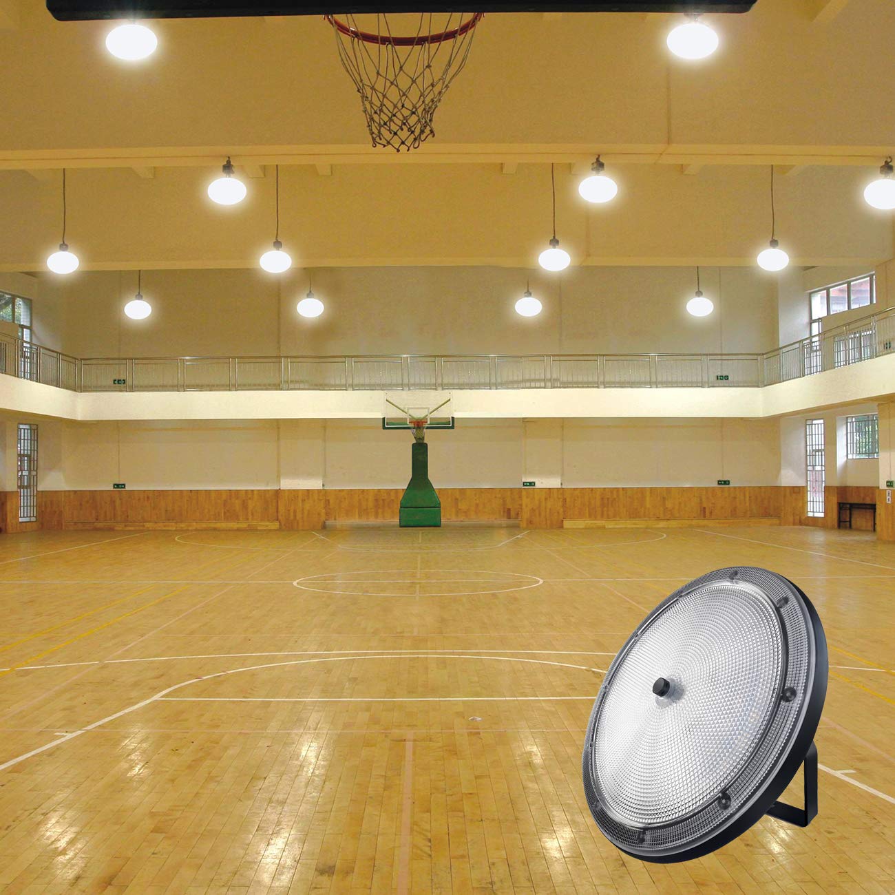 Kekeou High Bay Light, UFO Light, LED High Bay Light, 100W UFO Light, Super Bright, Waterproof IP66 10000LM, Light for Workshop, Warehouse, Factory