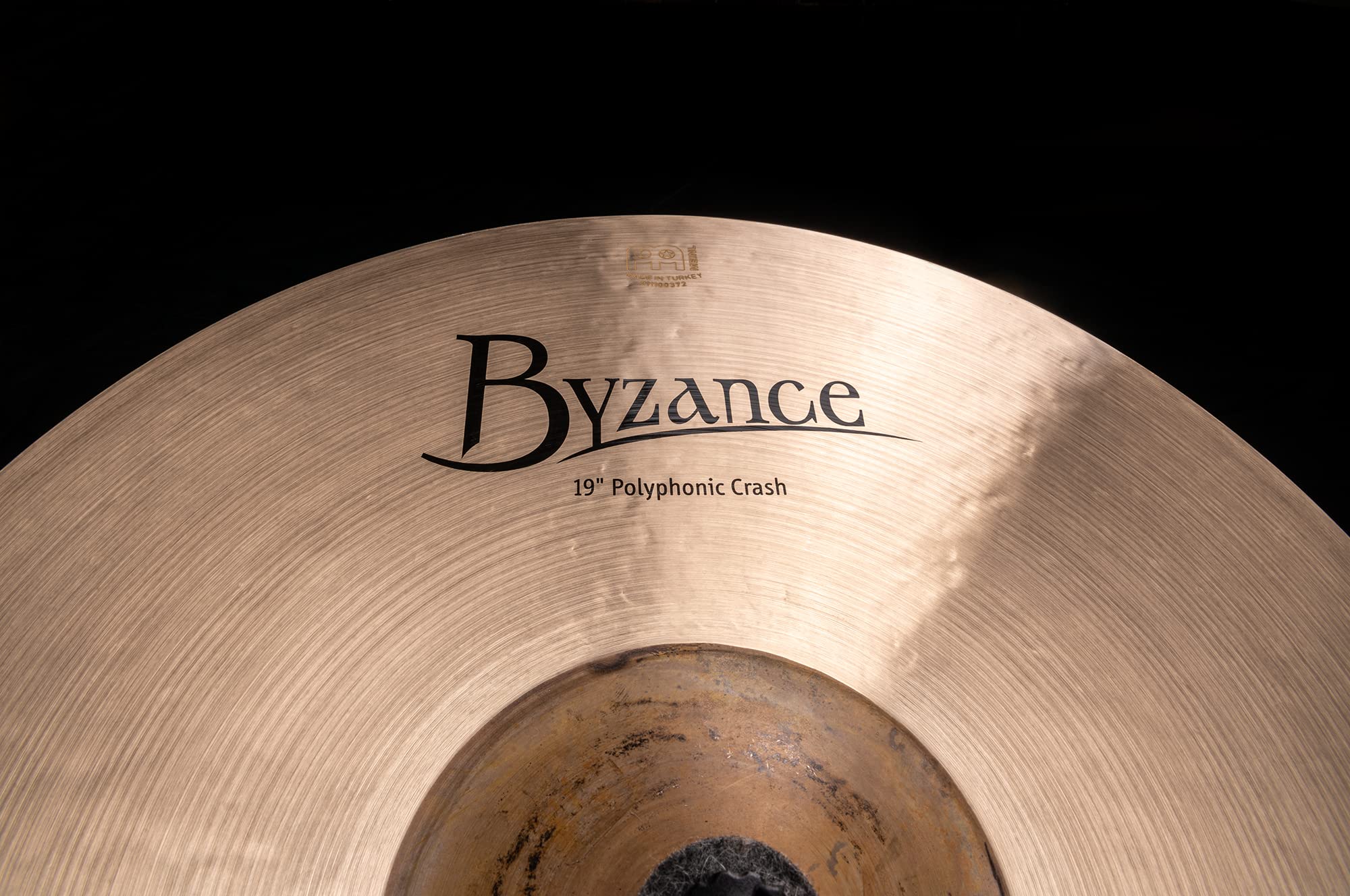 Meinl Cymbals Byzance 19" Traditional Polyphonic Crash with Raw Bell β Made in Turkey β Hand Hammered B20 Bronze, 2-Year Warranty (B19POC)