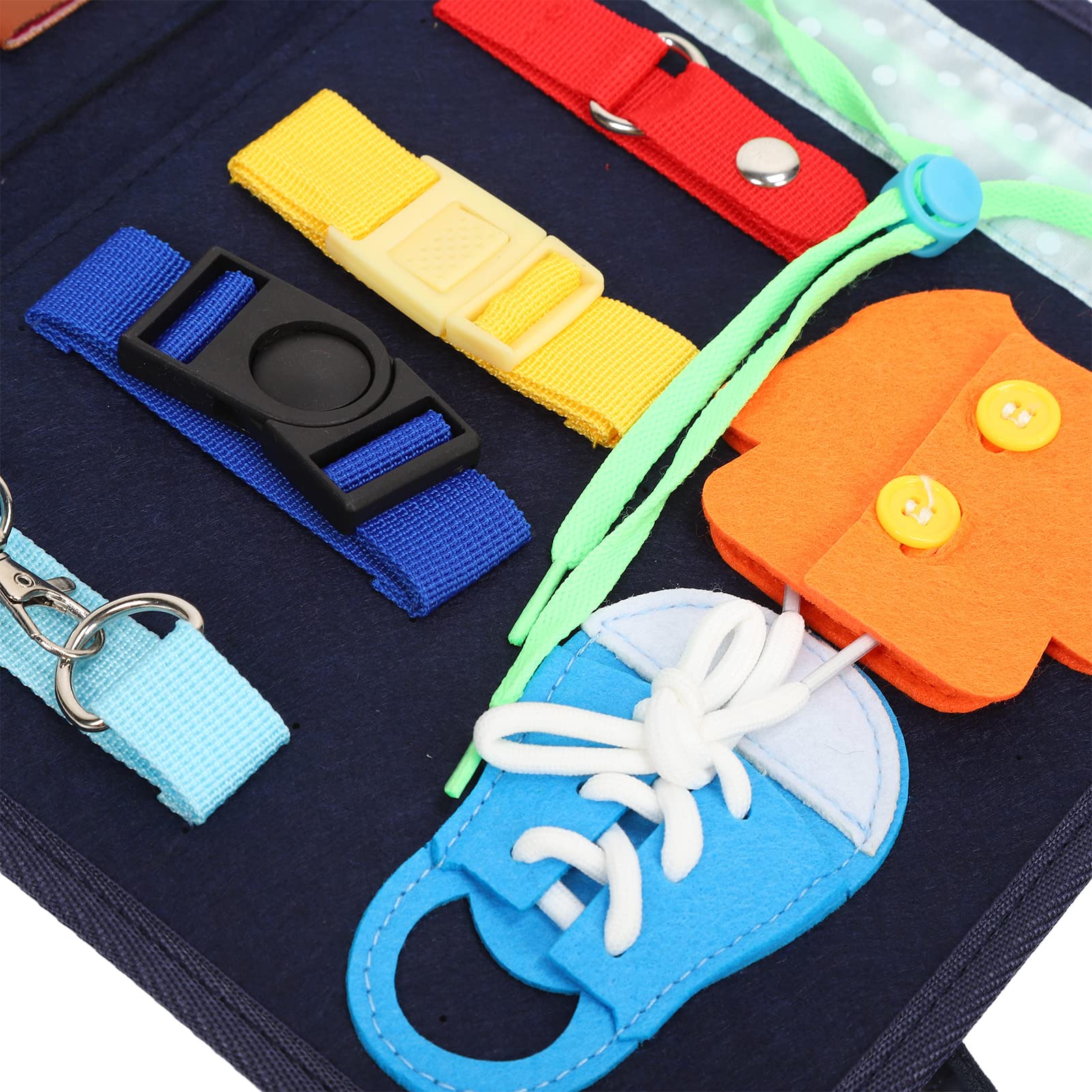 Sensory Activity Blanket, Portable Intelligence Development with Alphabet Sticker Dementia Fidget Toys for Elderly People