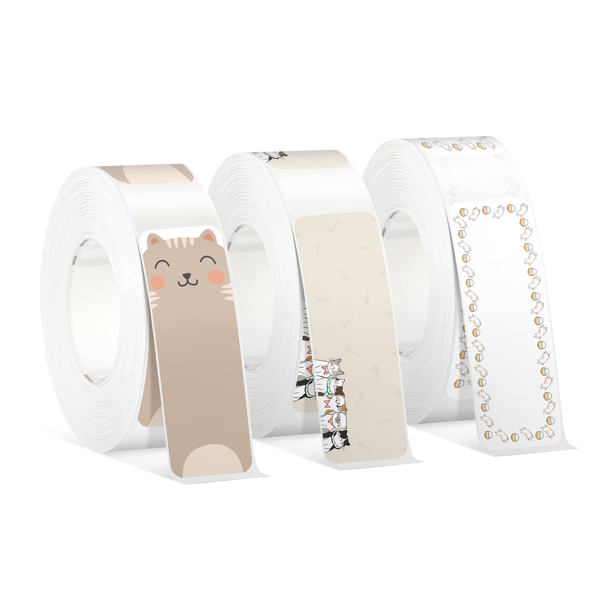 Label Maker Tape, POLONO Adhesive Label 0.59"x 1.57" (15mm X 40mm) 180 Labels/Roll, Compatible with Label Maker Model D30, P10 Label Printer, 3 Rolls Suitable for Home, Office, School
