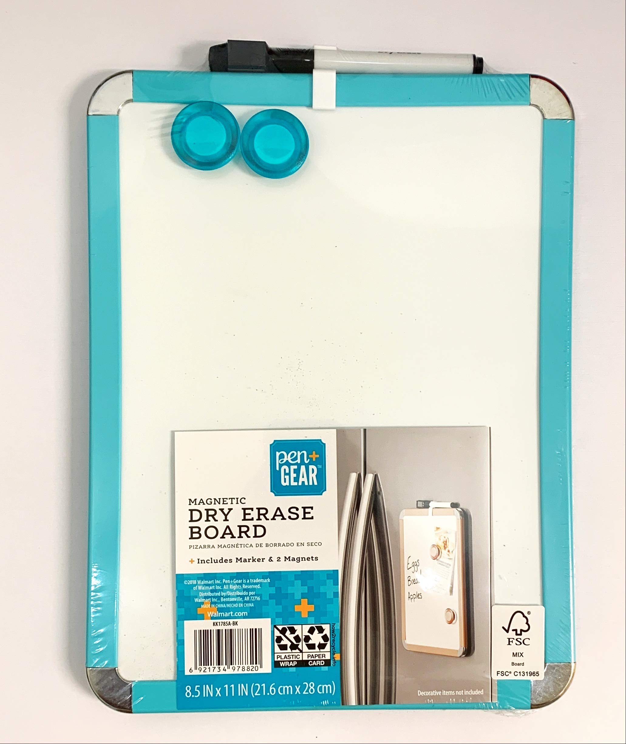 Magnetic Dry Erase Board (Blue)
