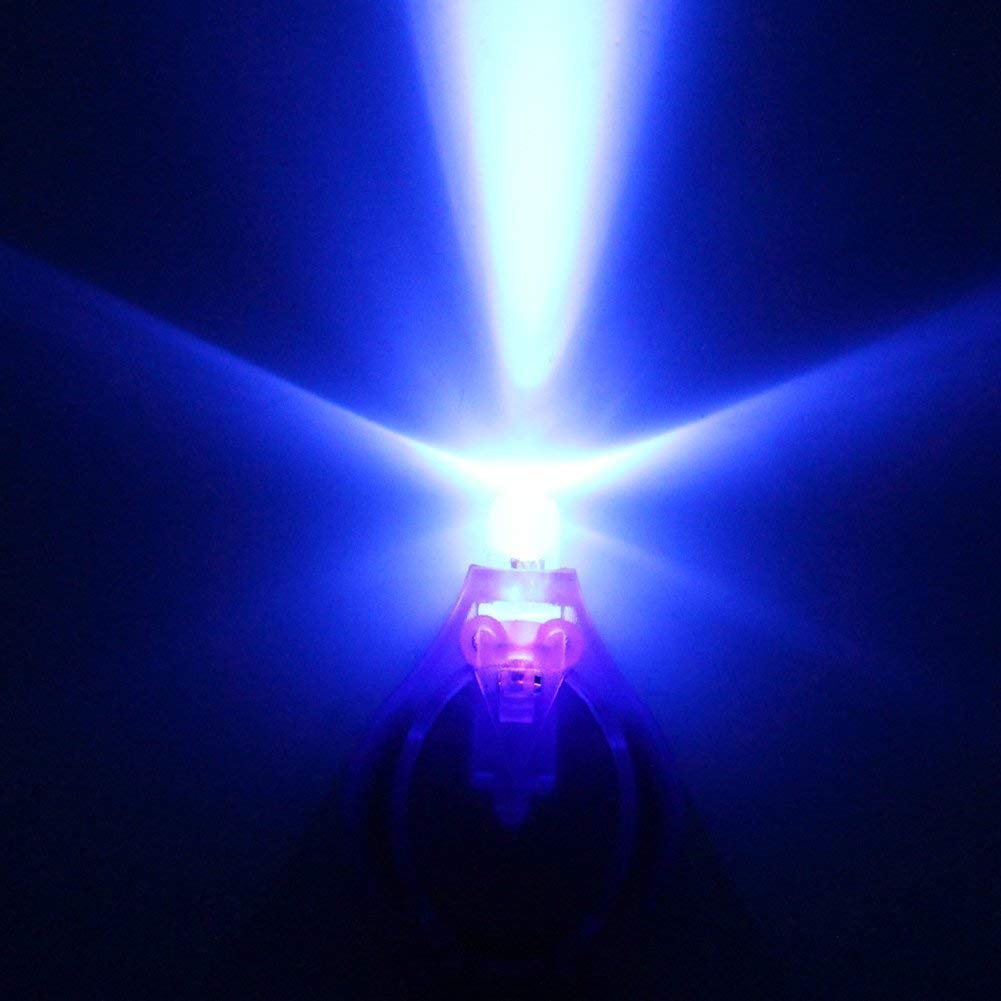 JWISLAND 15 Pack 395nm UV Mini LED Keychain Flashlight Black Light UV Lights Key Ring Light Torch (Purple)