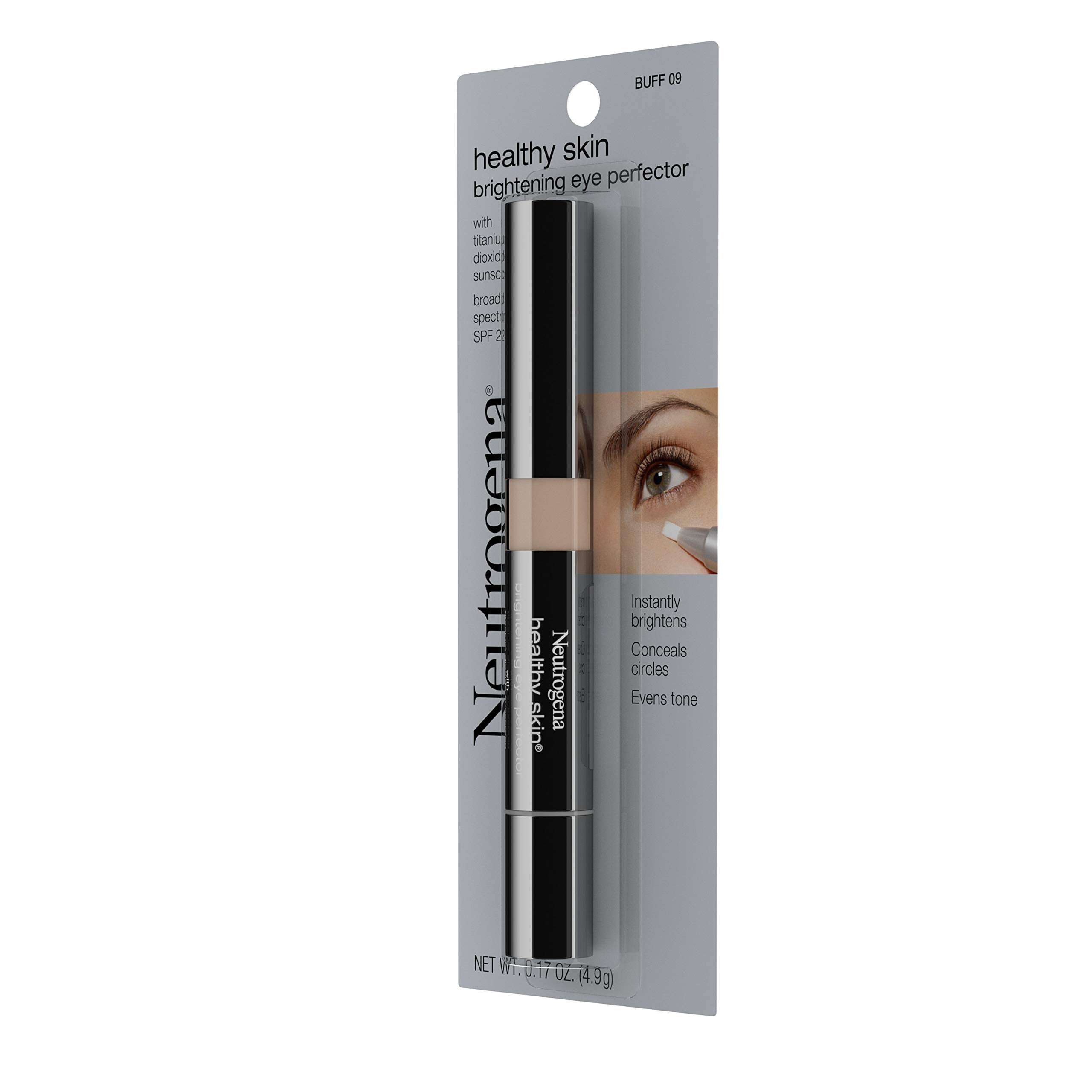 Neutrogena Healthy Skin Brightening Eye Perfector Broad Spectrum SPF 20, Light 10, 0.17 Oz (Pack of 1)