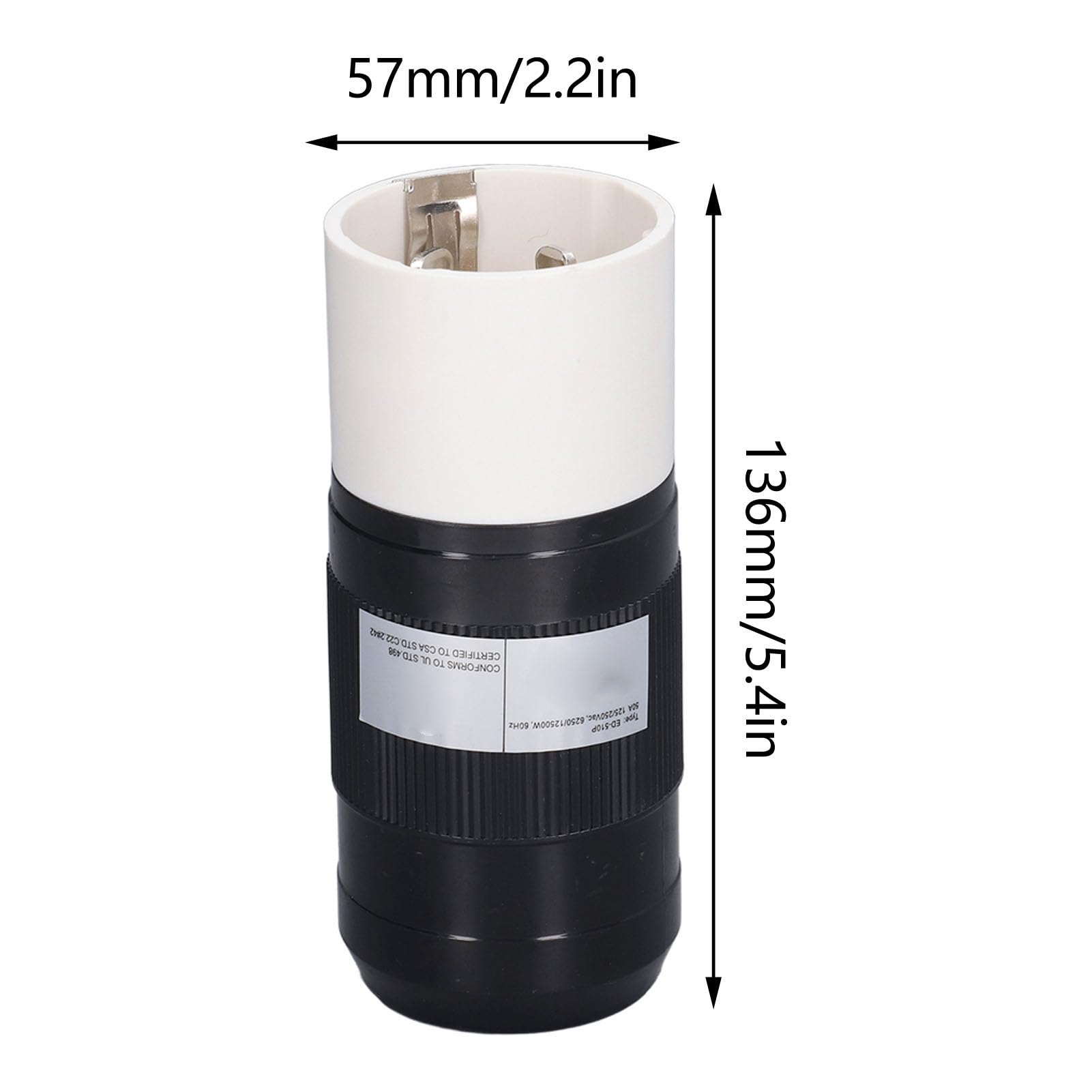 Locking Plug Twist Lock Plug 50A Generator Male Plug Connector 3 Pin 3 Pole 4 Wire Twist Locking Plug NEMA SS2 50P 125V 250VAC